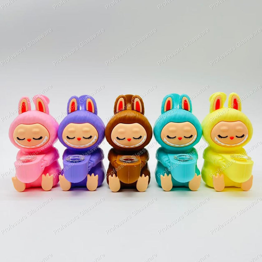 Buy Labubu Labubong Silicone Bong — Closed Eyes Design at best price ...